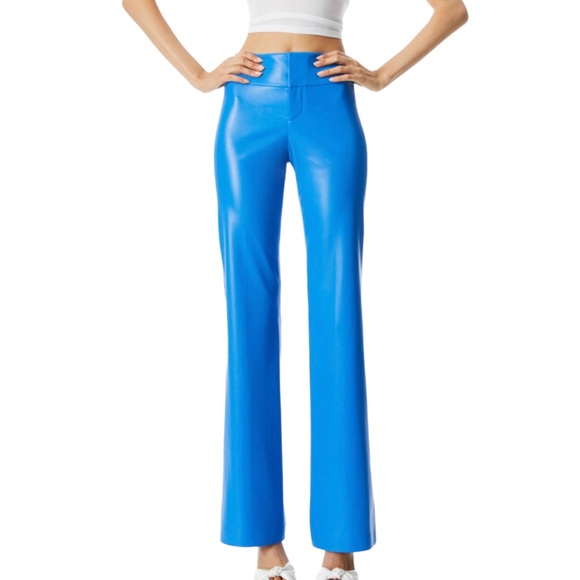 Alice + Olivia | Pants & Jumpsuits | Alice Olivia Palace Blue Vegan ...